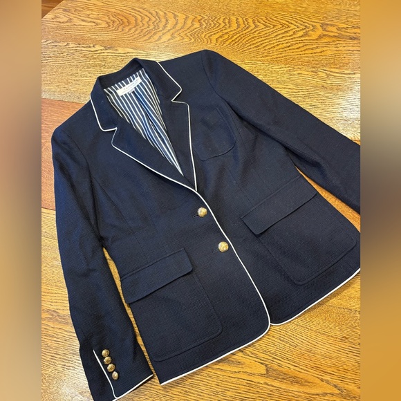 Tahari | Jackets & Coats | Tahari Navy Blazer | Poshmark